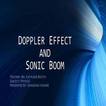 Doppler effect | PPTX