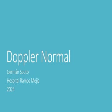Doppler Normal ECOCARDIOGRAMA CARDIOLFIA | PPTX