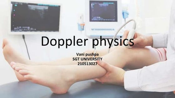 Color Doppler Ultrasound - Basic physics | PPTX | Physics | Science