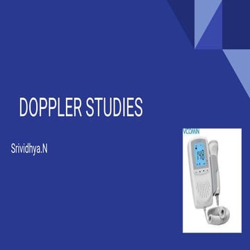 Doppler studies | PPTX