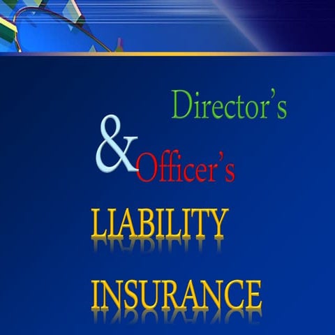 DO Presentation Liability Insurance Presentation | PPT