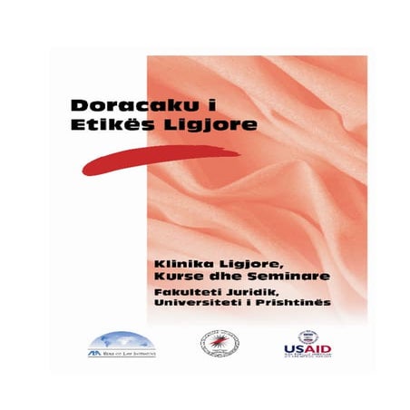 Doracak Etike Ligjore dhe Profesionale | PDF