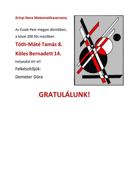 Matyika a szivárványos versenyen | PDF