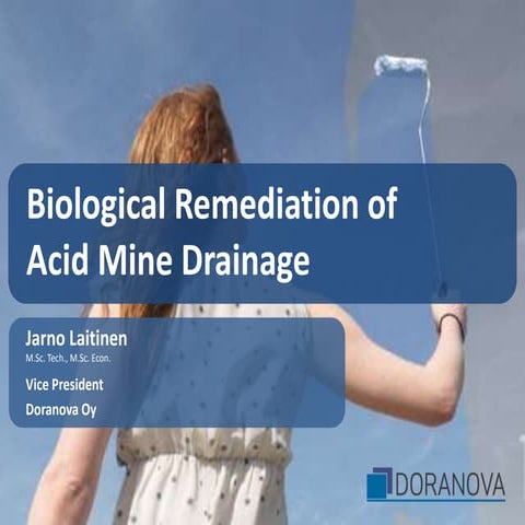 Biological Remediation of Acid Mine Drainage (AMD) | PPTX