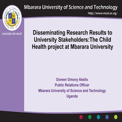 Doreen Research Communication Seminar Stellenbosch | PPT | Business ...