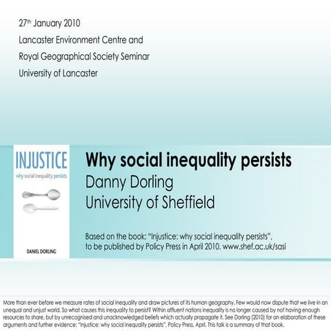 Injustice: why social inequality persists | PPT