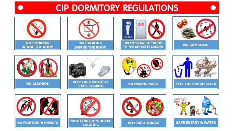 CIP - Dormitory regulations