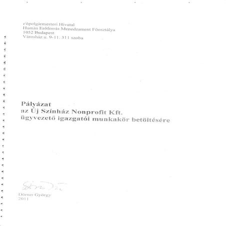 Dörner György pályázata | PDF