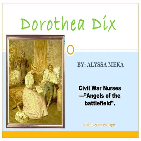 Dorothea Dix Project | PPT