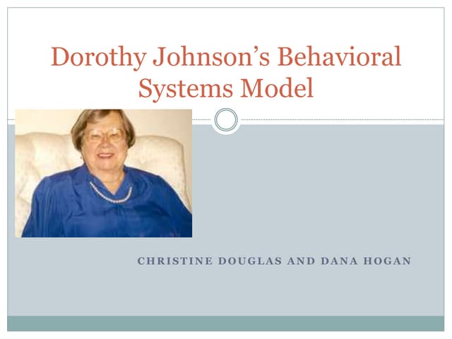 The Behavioral System Model - Dorothy.E.Johnson | PPTX