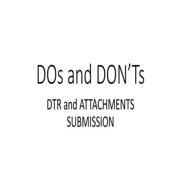 Dos And Donts Pptx