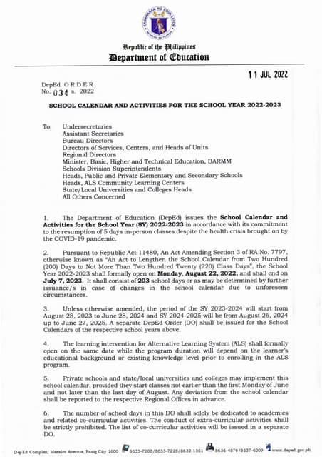 Dress Code in DepEd DepEd Memorandum No. 16, s. 2021 and CSC MC No. 19 ...