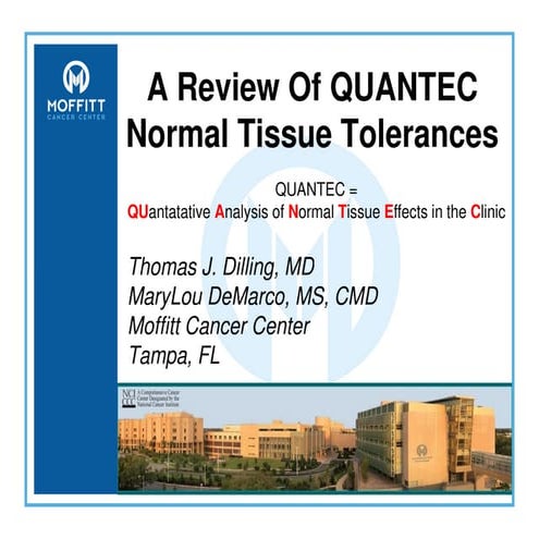 Quantec (#1).pdf a review of quantec normal tissue tolerances | PDF