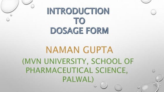 INTRODUCTION AND CLASSIFICATION OF DOSAGE FORMS.pptx