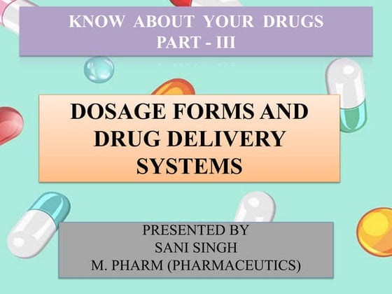 Different Forms of Drug Formulation | PPT