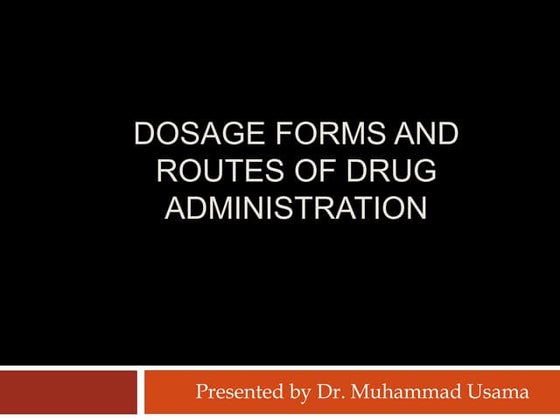 Dosage form | PPT