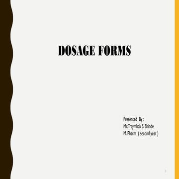 Dosage forms | PDF