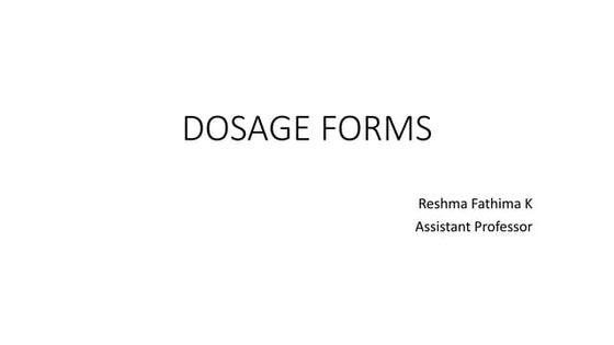 monophasic liquid dosage forms | PPT
