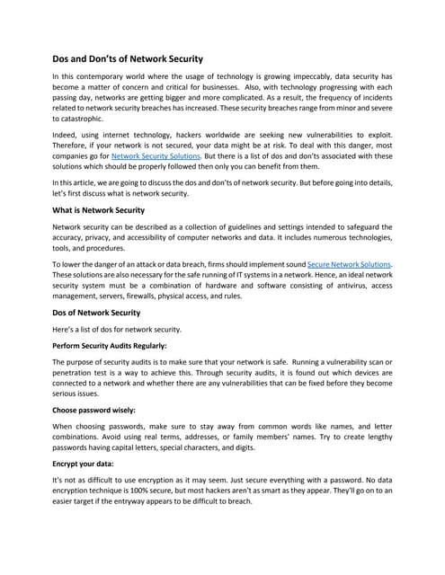 Check-Computer-Networks-to-Ensure-Safe-Operation-Johua-2nd.pptx | Information and Network ...