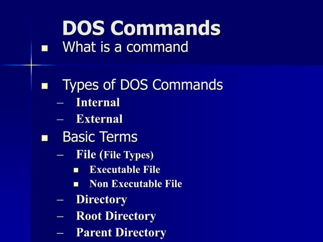 Basic dos-commands | PPTX