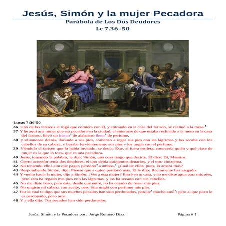 Parabola los Dos deudores | PDF