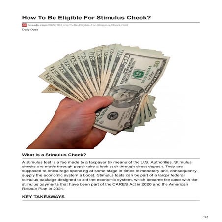 How To Be Eligible For Stimulus Check.pdf