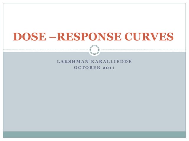 Dose Response Curve | PPTX