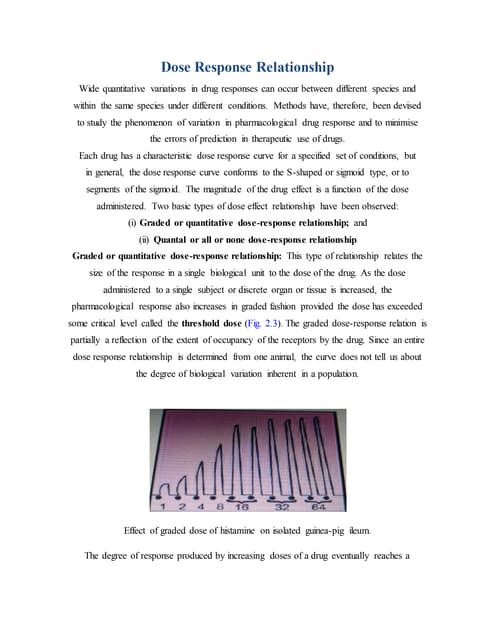 Dose Response Relationship Pptx