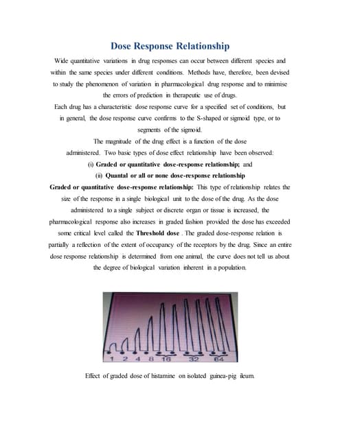 Dose Response Curve | PPTX
