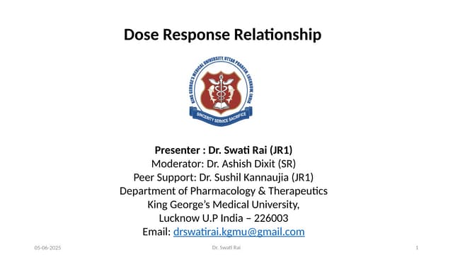 Dose response relationship | PPTX