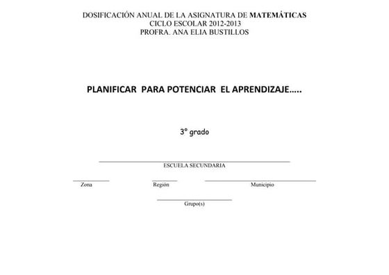 Planeación Anual 2do Grado | PDF | Educational Assessment | Education