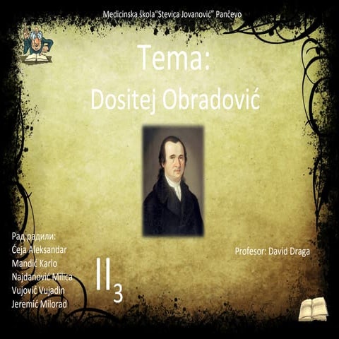 Dositej Obradovic | PPT