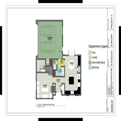 Dos lagos 112111 sheet - a200-01 - level 1 presentation plan | PDF