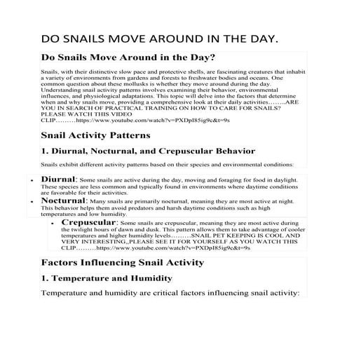 DO SNAILS CRAWL OR SLITHER.EXPLAIN WITH EVIDENCE. | DOCX