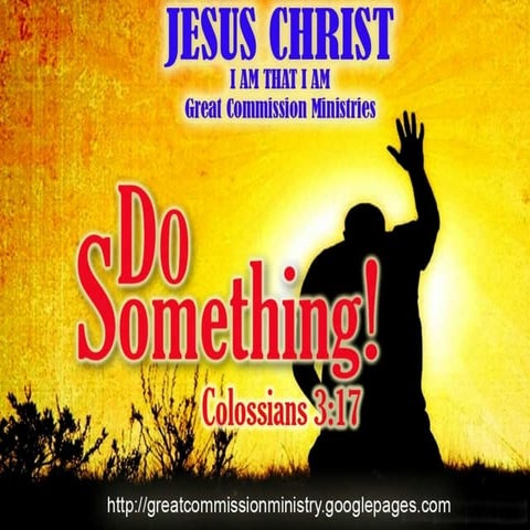 Do Something | PPTX | Christianity | Religion & Spirituality