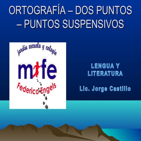 Dos puntos y puntos suspensivos | PPT