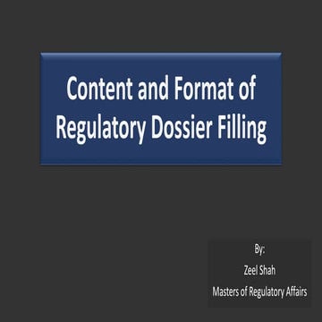 How to Complete CTD Module 3 - CMC Regulatory Q&A | PPTX
