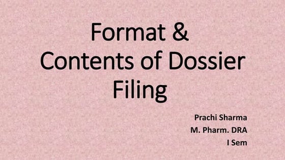 Dossier format and filing.pptx