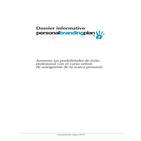 Dossier info personal branding plan | PDF
