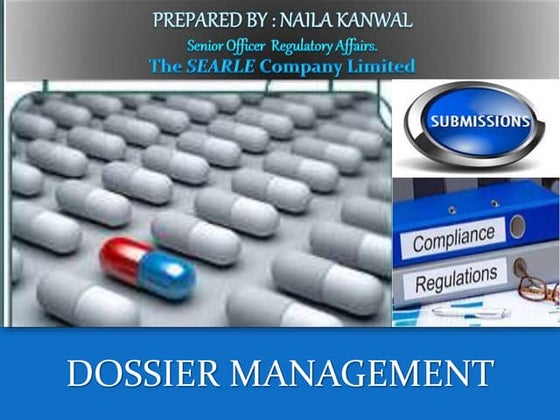 Content and format of dossier filling in india | PPTX | Pharmaceutical ...