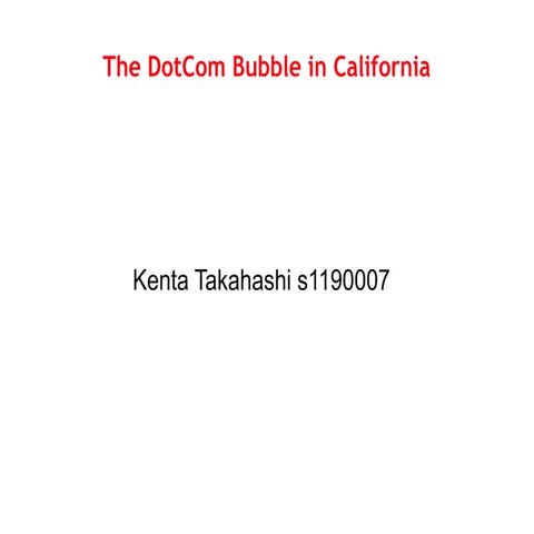 Macro economics 2000 - 2001 dot com bubble presentation - revised | PPTX