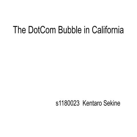 Dot com bubble | PPT