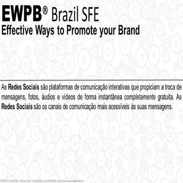 EWPB® - Brazil SFE® | PPT