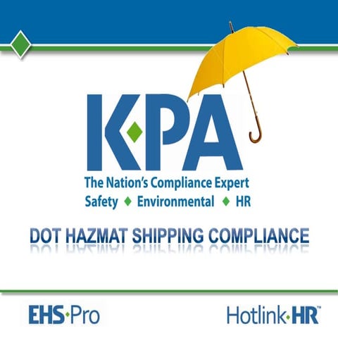 DOT HazMat Shipping Compliance | PPTX