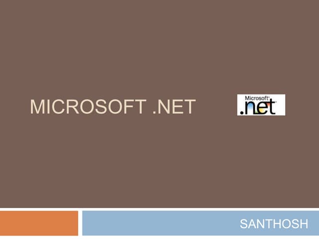 Dot Net Introduction And Their Usabilities Pptx Programming 8604