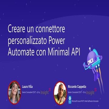DotNETConf2022 - Creare un connettore personalizzato Power Automate con Minimal API.pdf