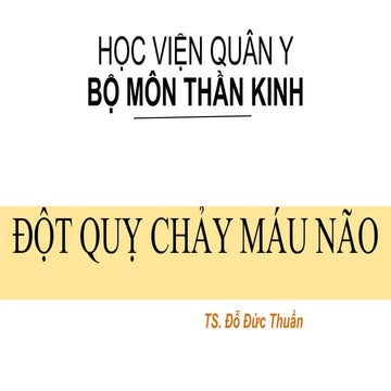 Dot quy chay mau nao cme 2020 - ts do duc thuan | PPT