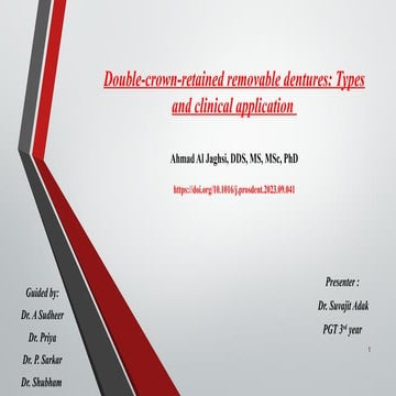 Double-Crown-Retained Removable Dentures: Types, Techniques, and ...