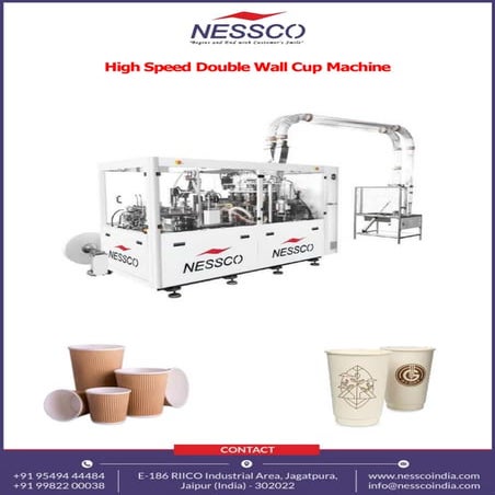 Nessco High Speed Double Wall Paper Cup Machine | PPT | PPTX