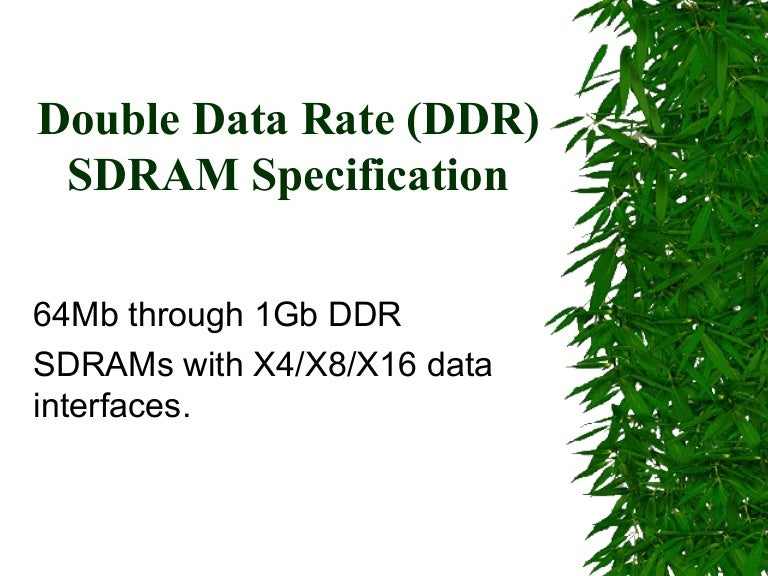 Double Data Rate Ddr